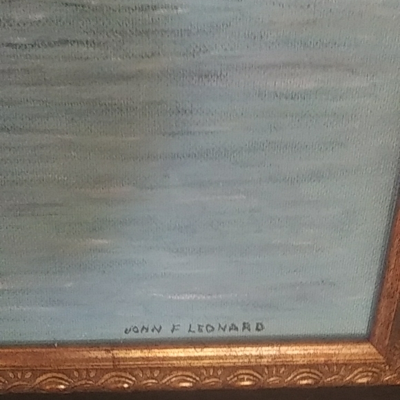 John F. Leonard | Art | Vintage John F Leonard Painting On Board | Poshmark